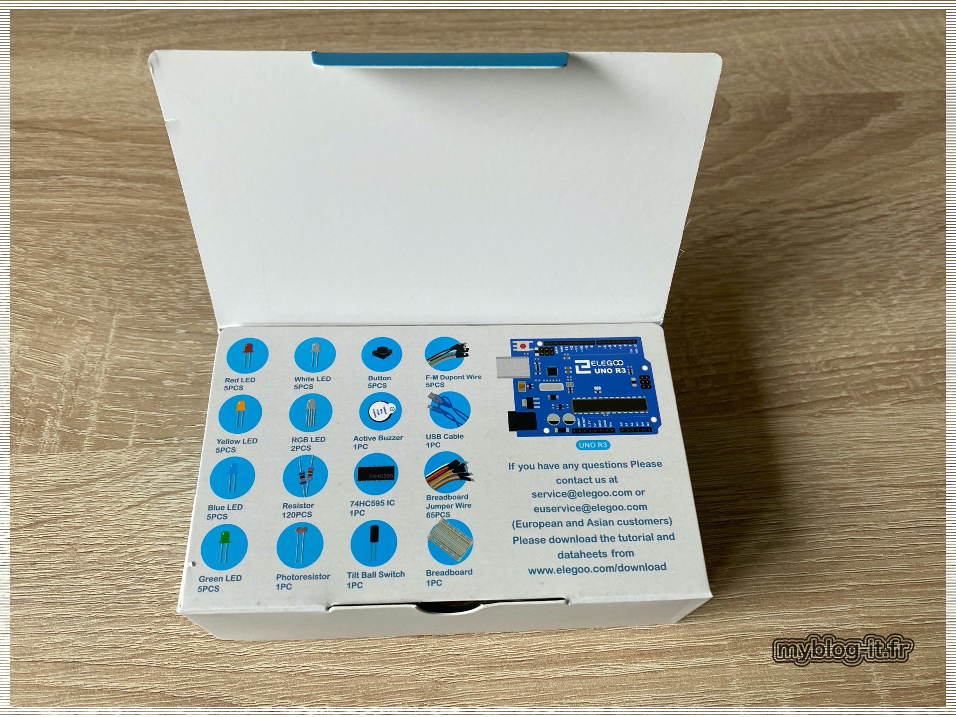 Basic Starter Kit d'Elegoo (Arduino) - Myblog-it.fr